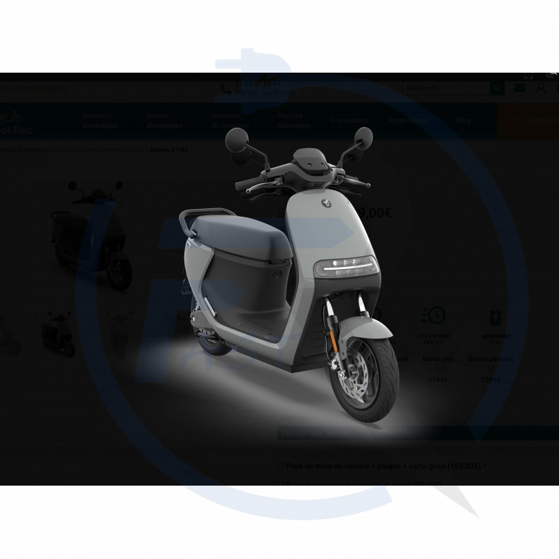 Scooter électrique SEGWAY E110S (50cc) Couleur Blanc arctique (brillant)