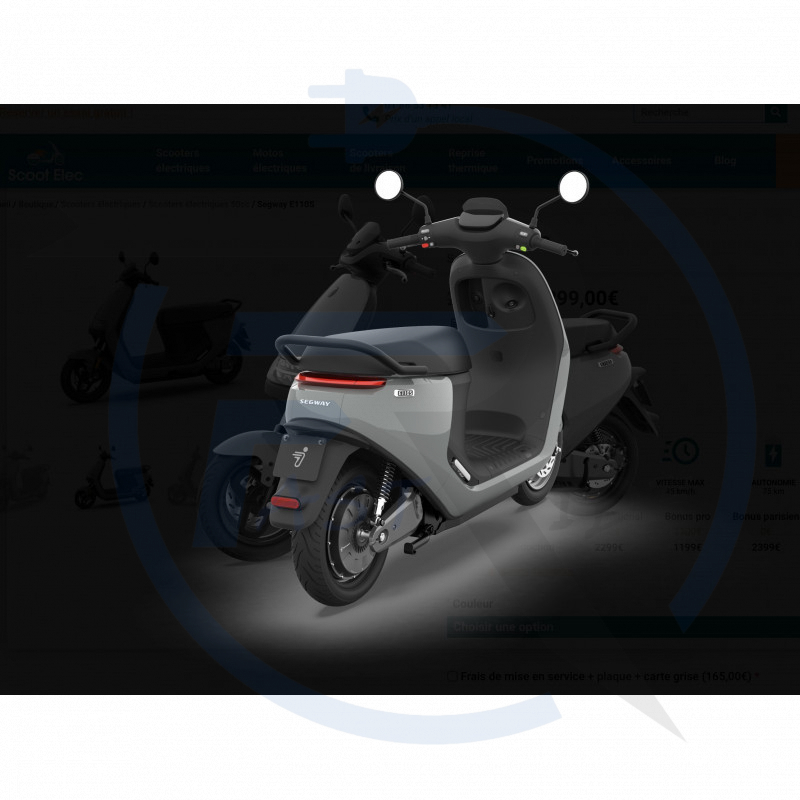 Scooter électrique SEGWAY E110S (50cc) Couleur Blanc arctique (brillant)