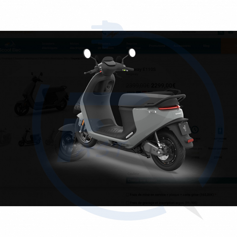 Scooter électrique SEGWAY E110S (50cc) Couleur Blanc arctique (brillant)