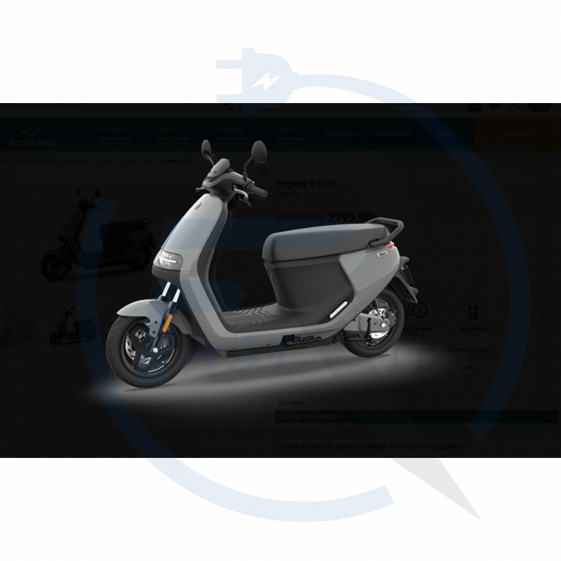 Scooter électrique SEGWAY E110S (50cc) Couleur Blanc arctique (brillant)
