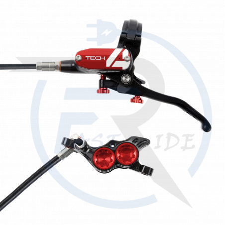 Frein HOPE TECH 4 E4 Noir Rouge Côté Gauche